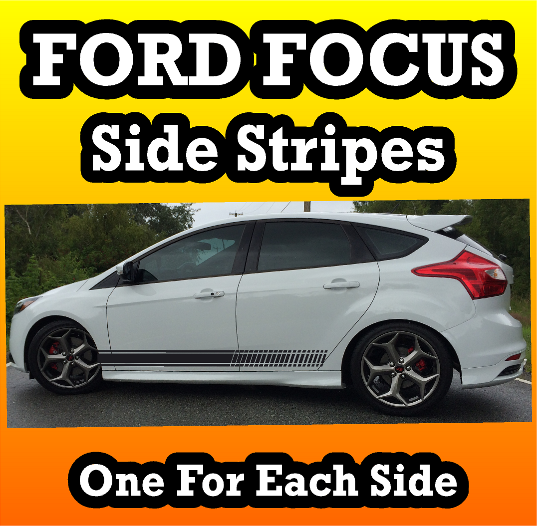 Ford Focus Side Stripes Stickers | ST RS Decals – StreetStyle Stickers