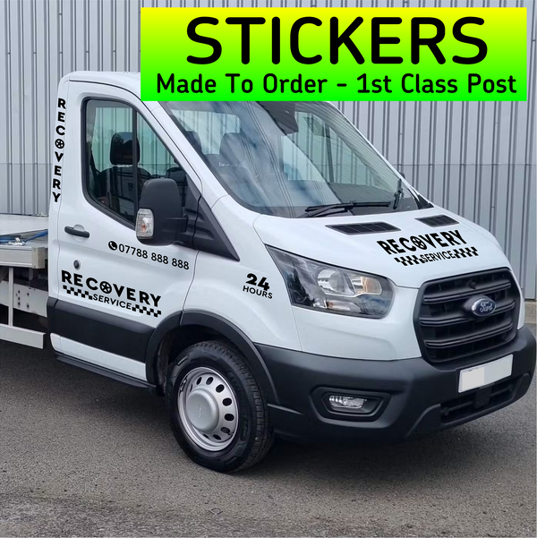 Recovery Truck Graphics Ford Transit | Recovery Truck Stickers ...