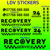 LDV Recovery Truck Stickers Kit | LDV Lettering – StreetStyle Stickers