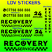 LDV Recovery Truck Stickers Kit | LDV Lettering – StreetStyle Stickers
